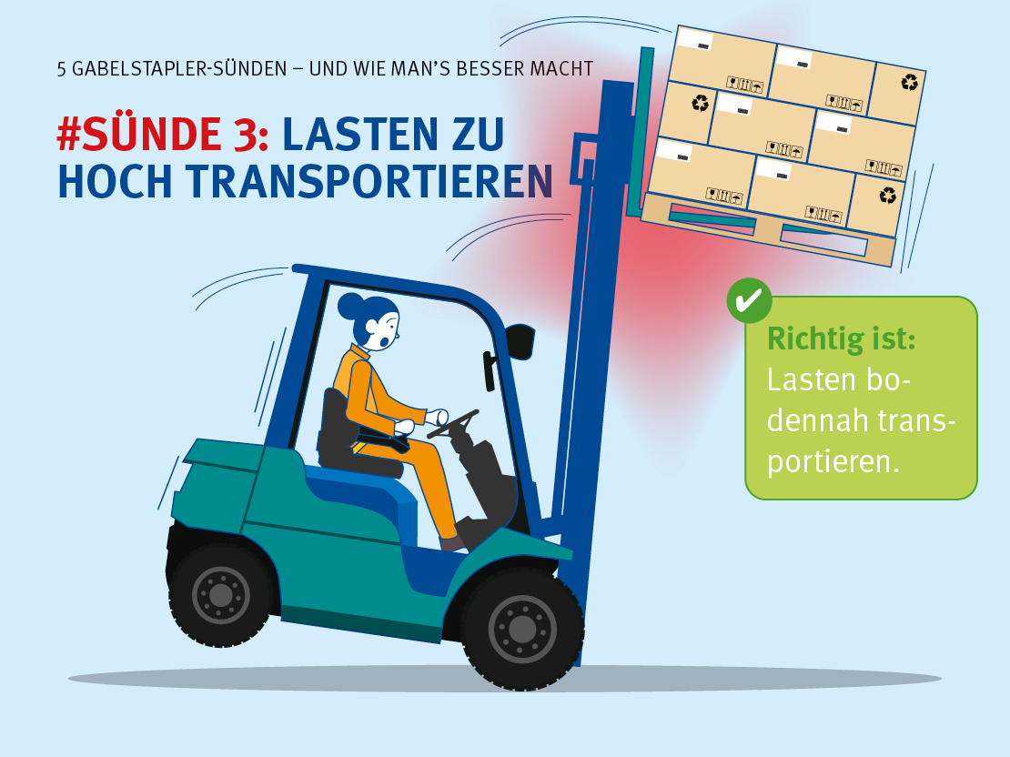 Fahren ohne Staplersünde - BGHW eMagazin